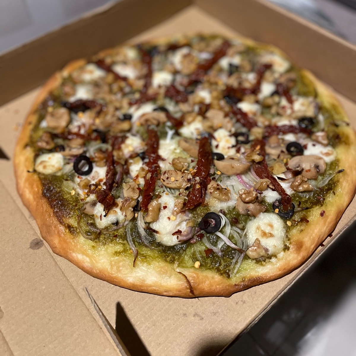 Nutty Pesto Pizza from Neha's 100% Vegan Kitchen - Vegan Product ...