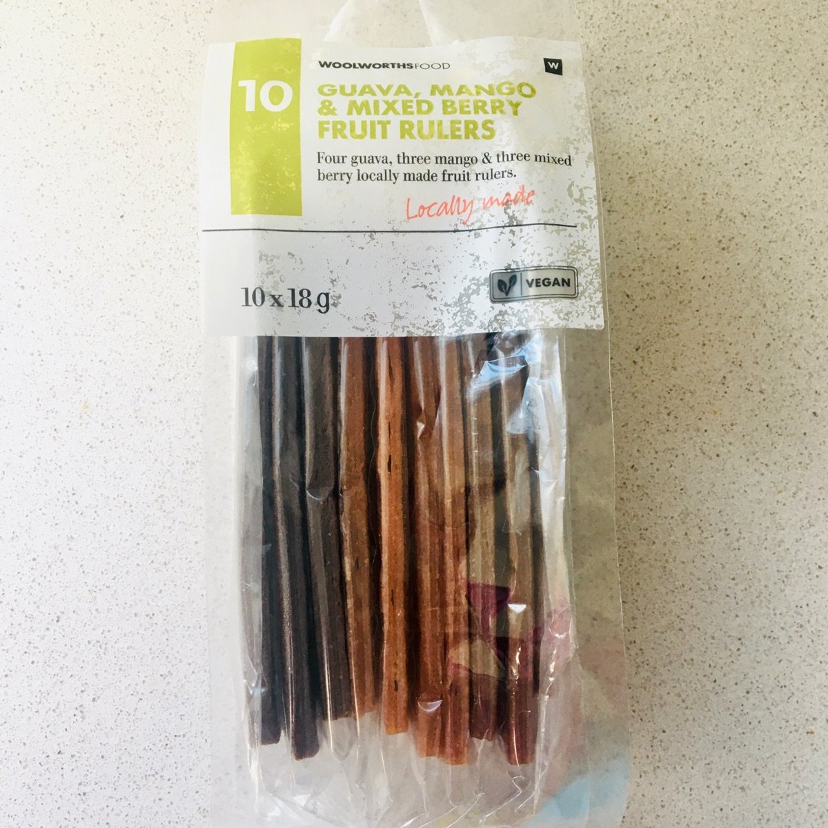 Guava, Mango & Mixed Berry Fruit Rulers from Woolworths Food - Vegan ...