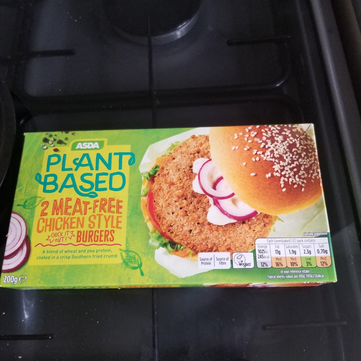 meat free chicken style burgers from Asda Plant Based - Vegan Product ...
