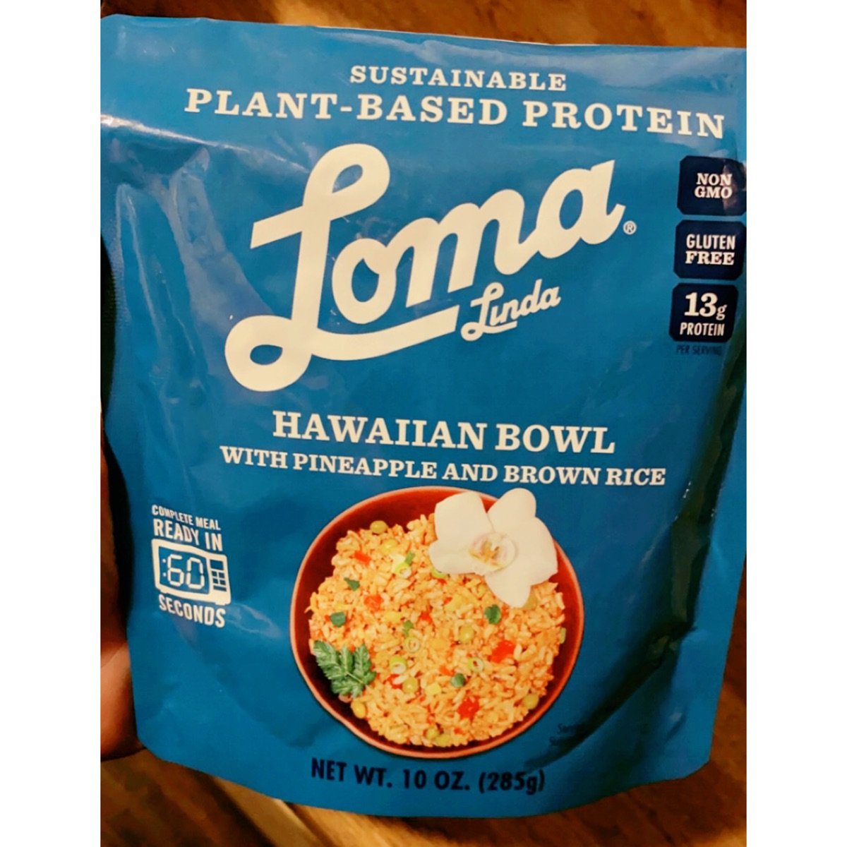 Hawaiian bowl with pineapple and brown rice from Loma Linda - Vegan ...