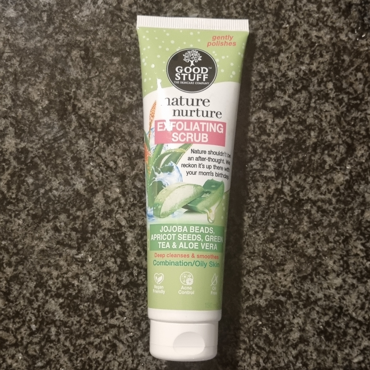 Gentle daily exfoliating face wash from Good Stuff - Vegan Product ...