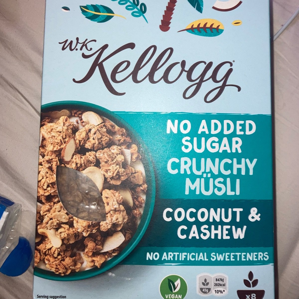 No added sugar crunchy muesli from Kellogg's - Vegan Product Reviews ...