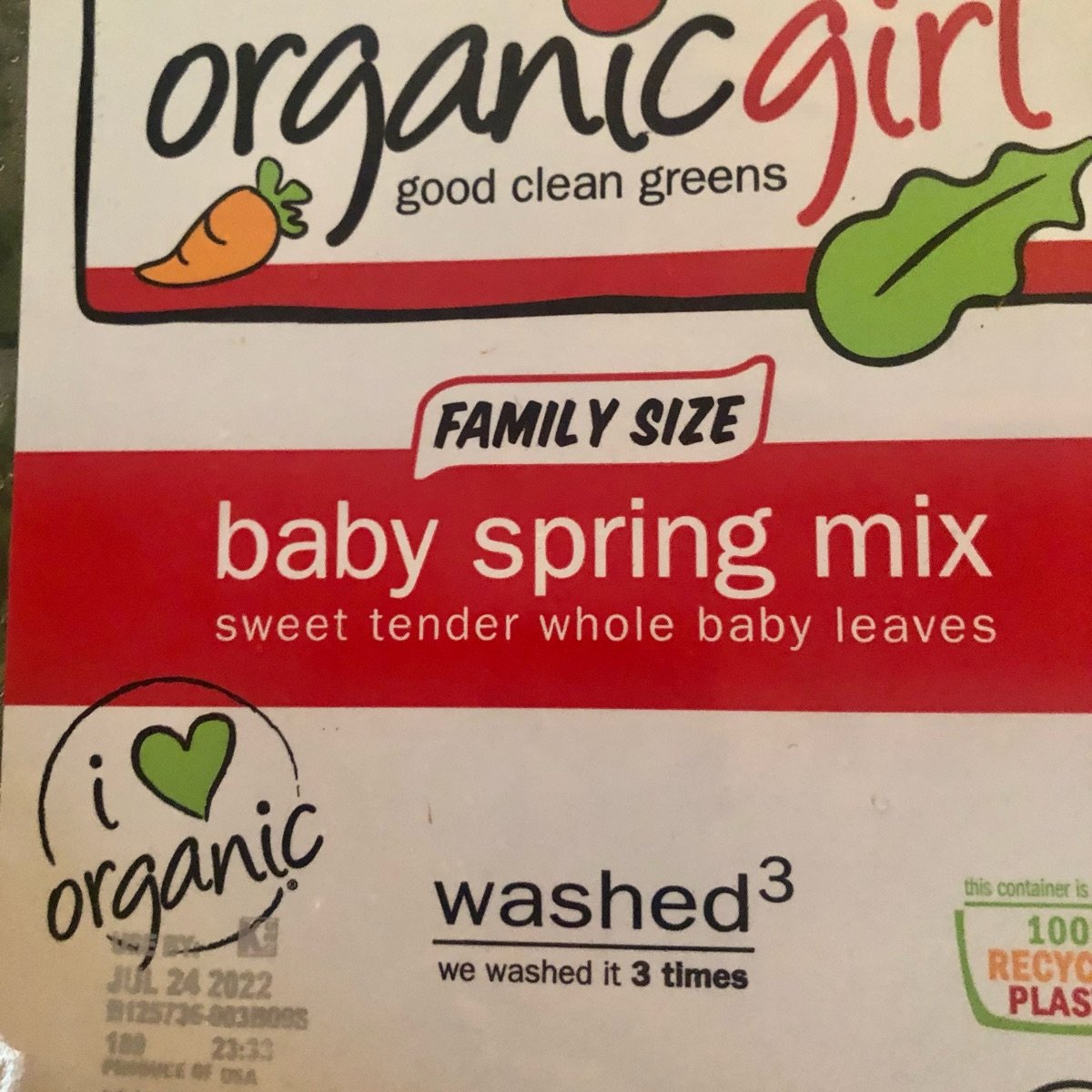 Baby Spring Mix from Organic Girl - Vegan Product Reviews & Ratings ...