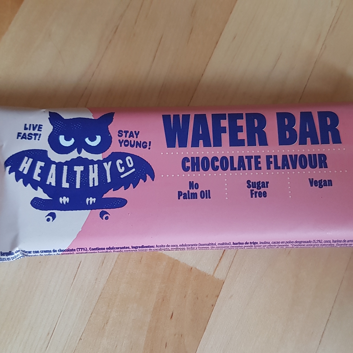 Wafer bar chocolate flavour from Healthy Co - Vegan Product Reviews ...