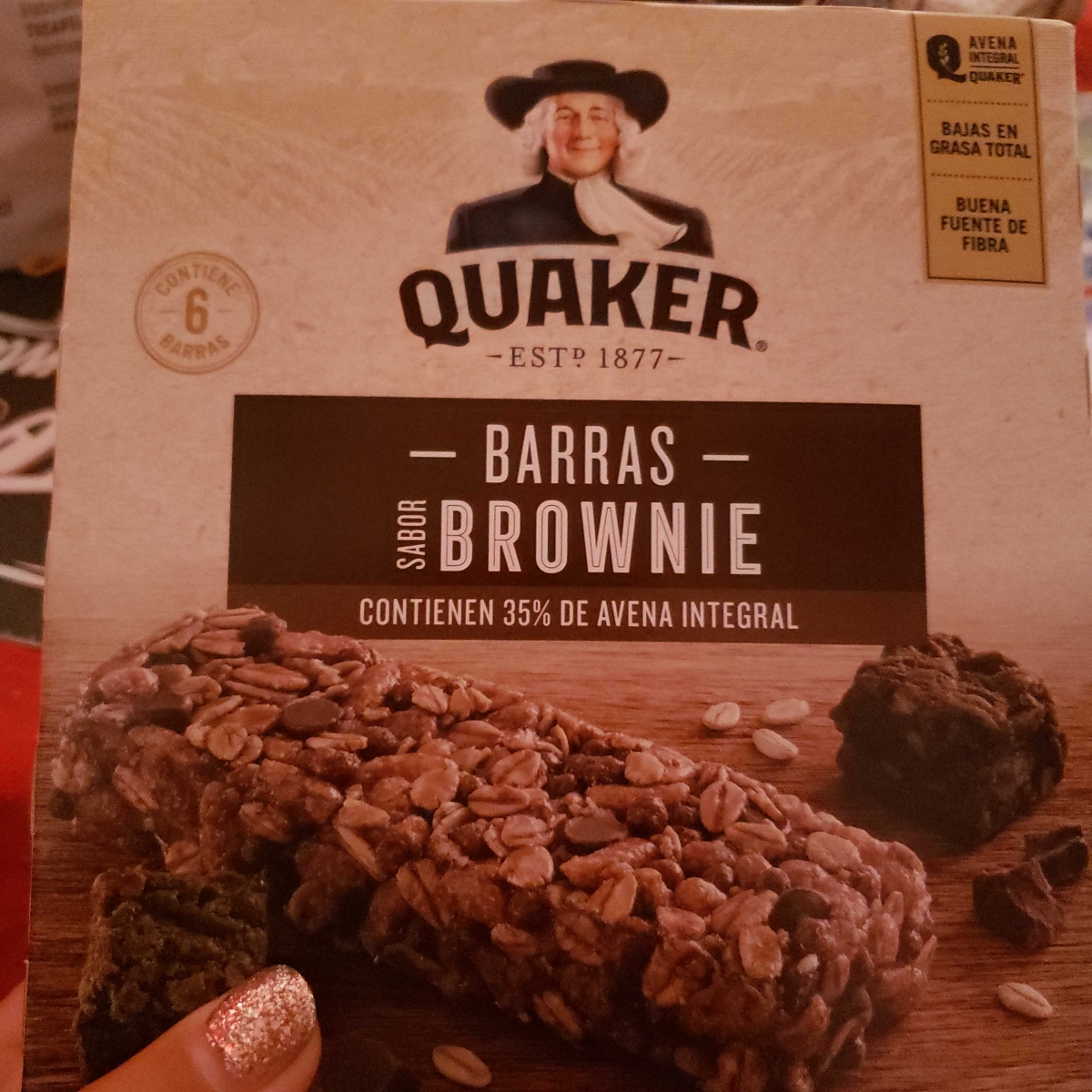 Barritas sabor brownie from Quaker - Vegan Product Reviews & Ratings ...