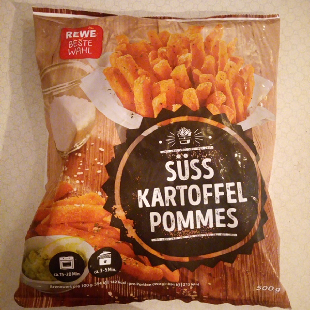 Süßkartoffel Pommes from REWE Beste Wahl - Vegan Product Reviews ...