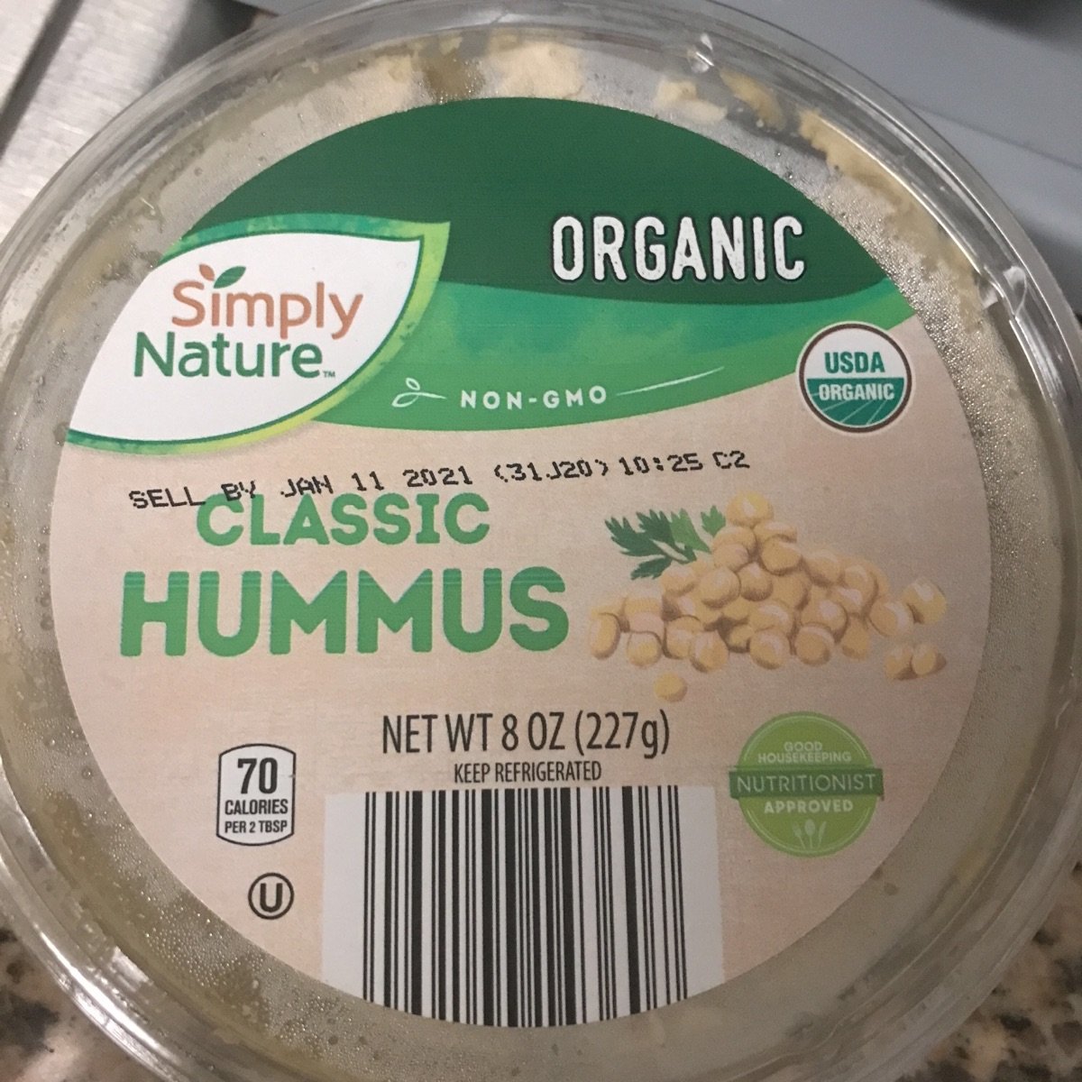 Organic Classic Hummus from Simply Nature - Vegan Product Reviews ...