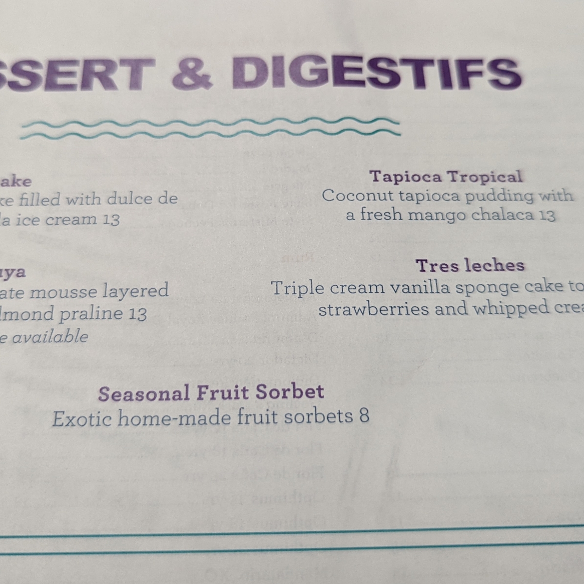 tapioca tropical at La Mar Cebicheria Peruana, San Francisco - Vegan ...