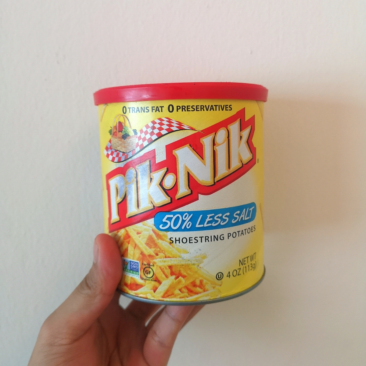 50% Less Salt Shoestring Potatoes from Piknik - Vegan Product Reviews ...