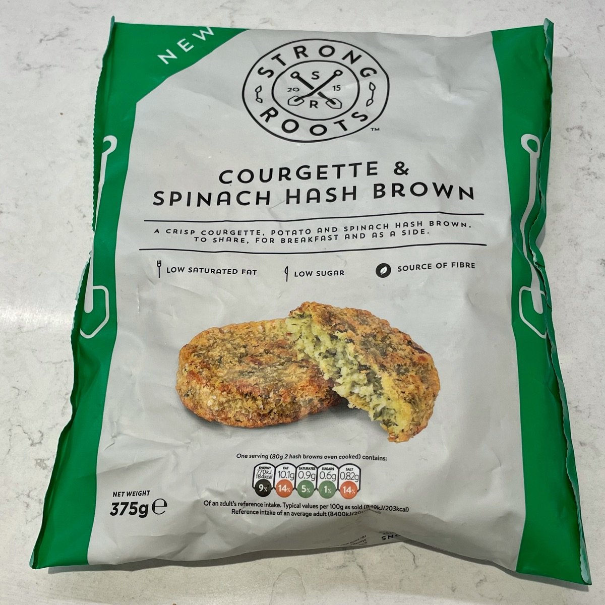 Courgette And Spinach Hash Browns from Strong Roots - Vegan Product ...