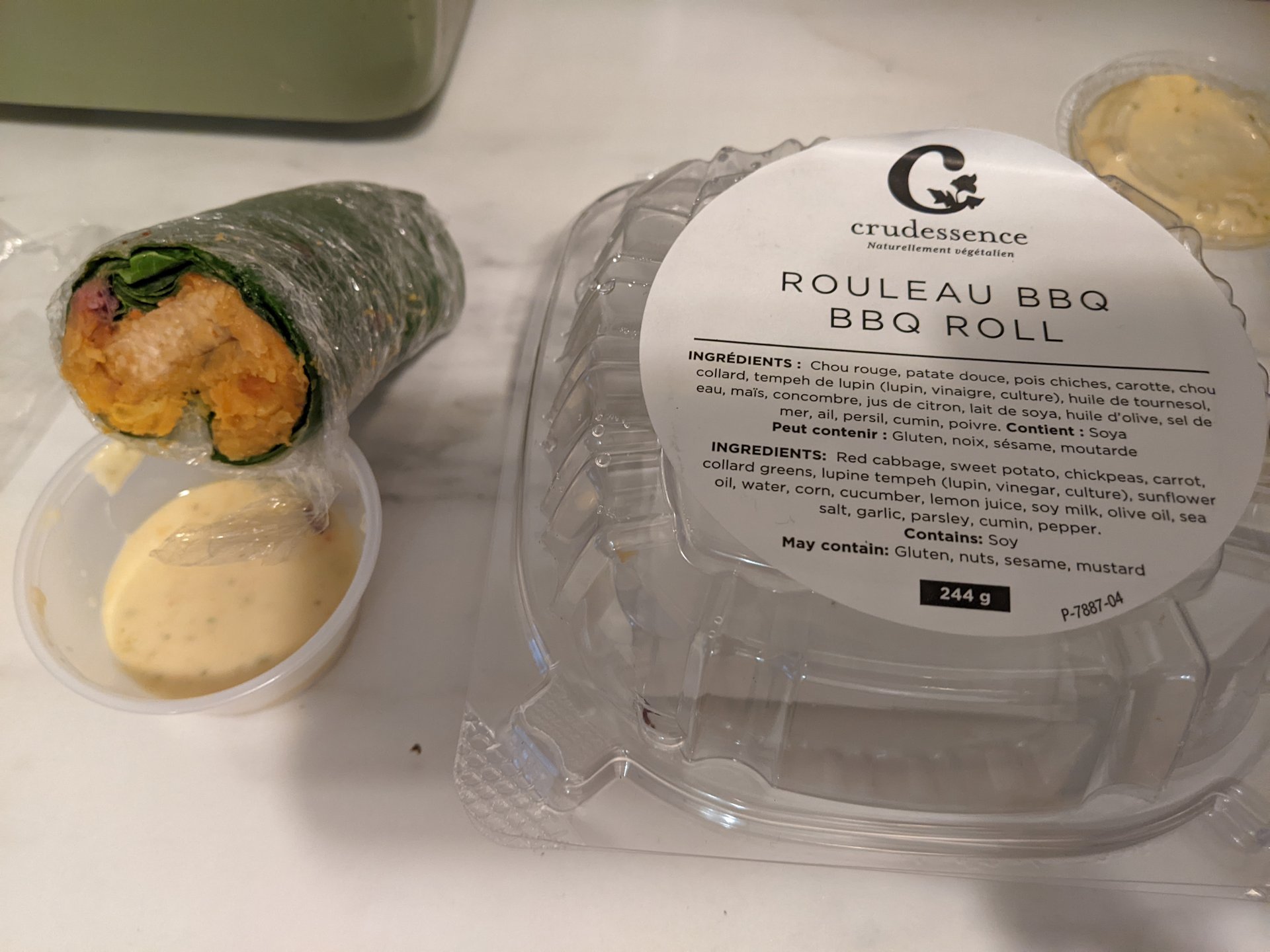 BBQ Roll/Rouleau BBQ from Crudessence - Vegan Product Reviews & Ratings ...