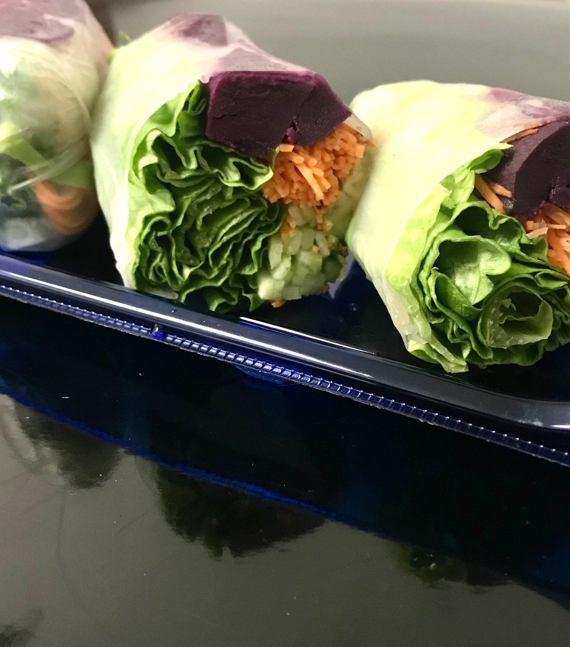 Fusion Sushi - Spicy Vegetable Spring Roll from Asia flavours - Vegan ...