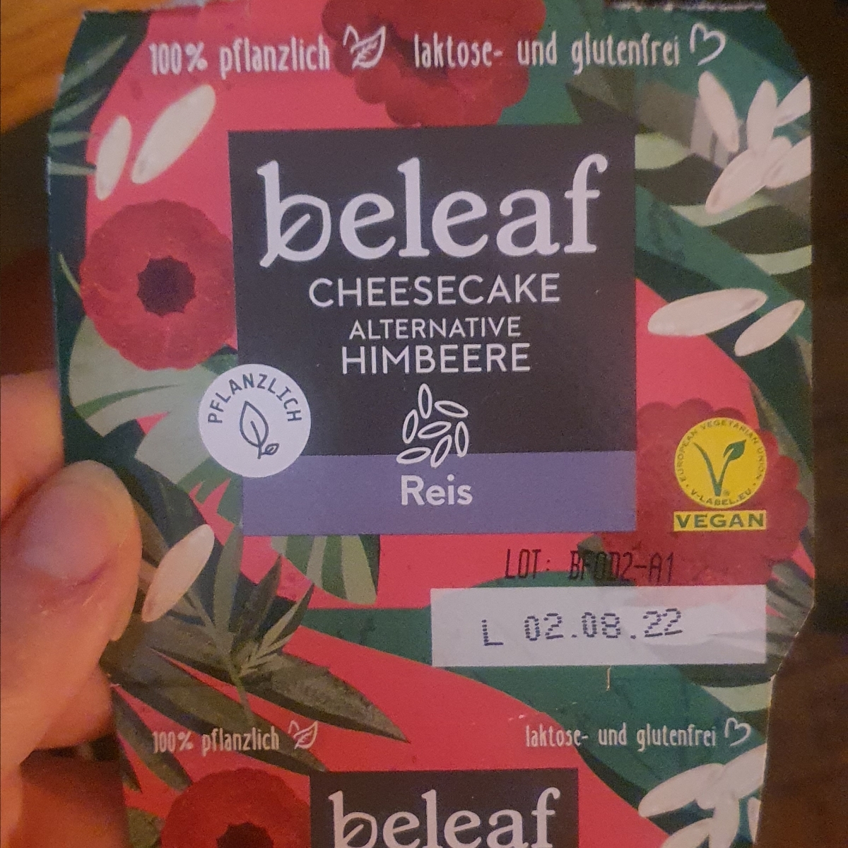 Cheesecake Style Raspberry from beleaf - Vegan Product Reviews ...