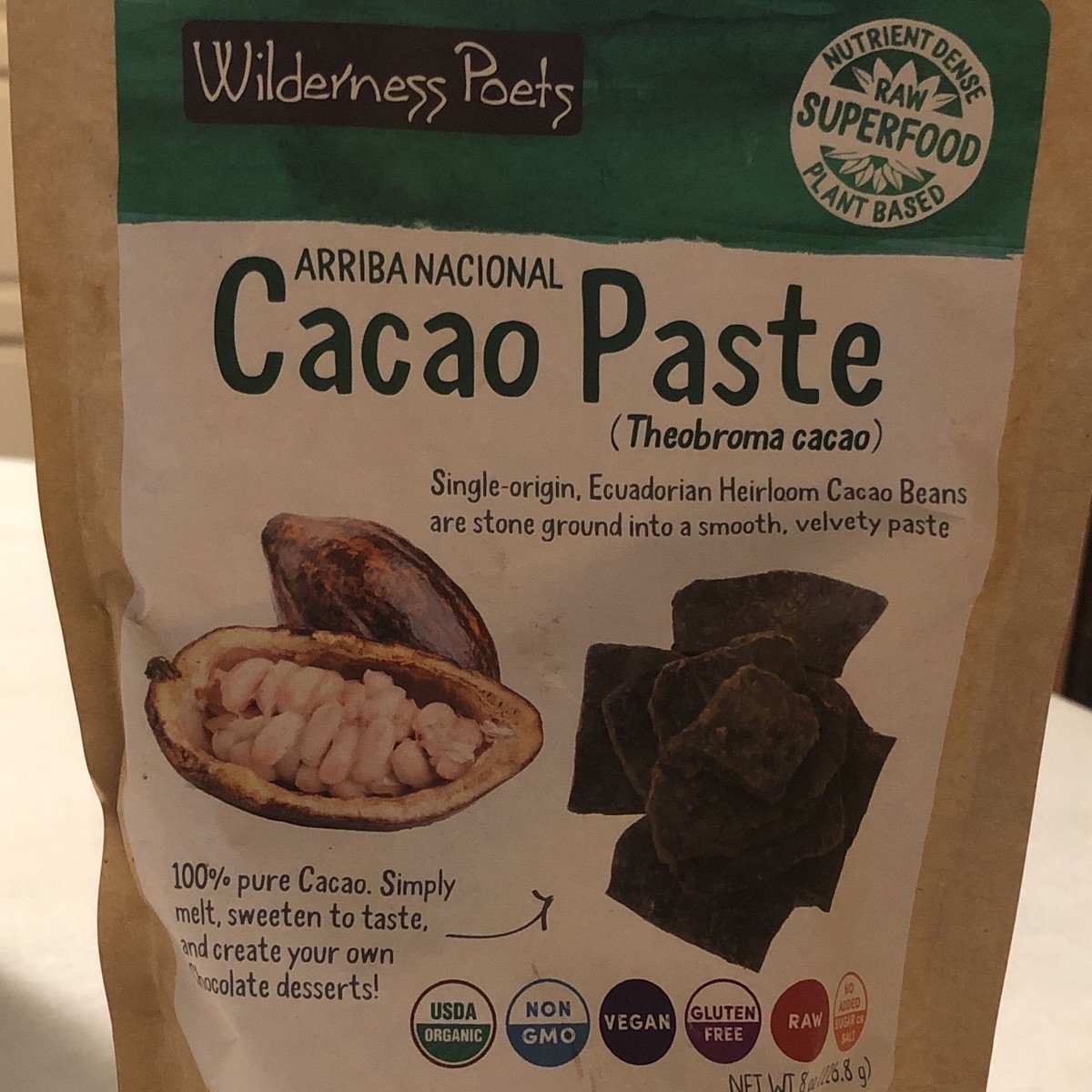 Cacao paste from Wilderness Poets - Vegan Product Reviews & Ratings ...