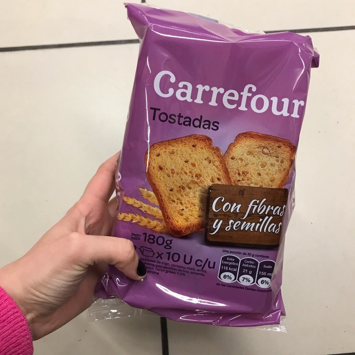 Tostadas Con Fibras Y Semillas from Carrefour - Vegan Product Reviews ...