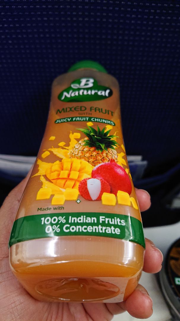 Mixed Fruit Juice from IndiGo Airlines - Vegan Product Reviews ...