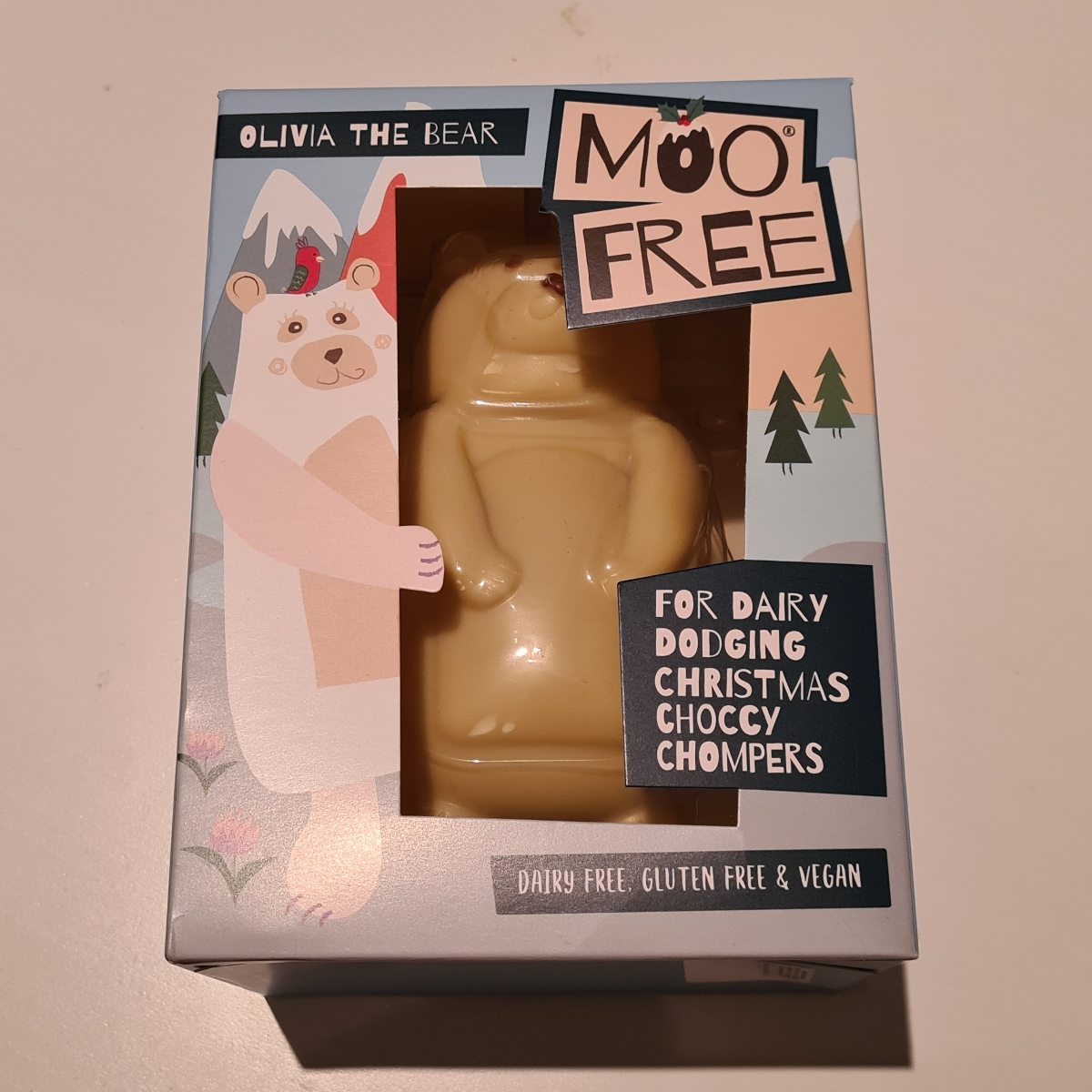 Olivia the bear from Moo Free - Vegan Product Reviews & Ratings | abillion