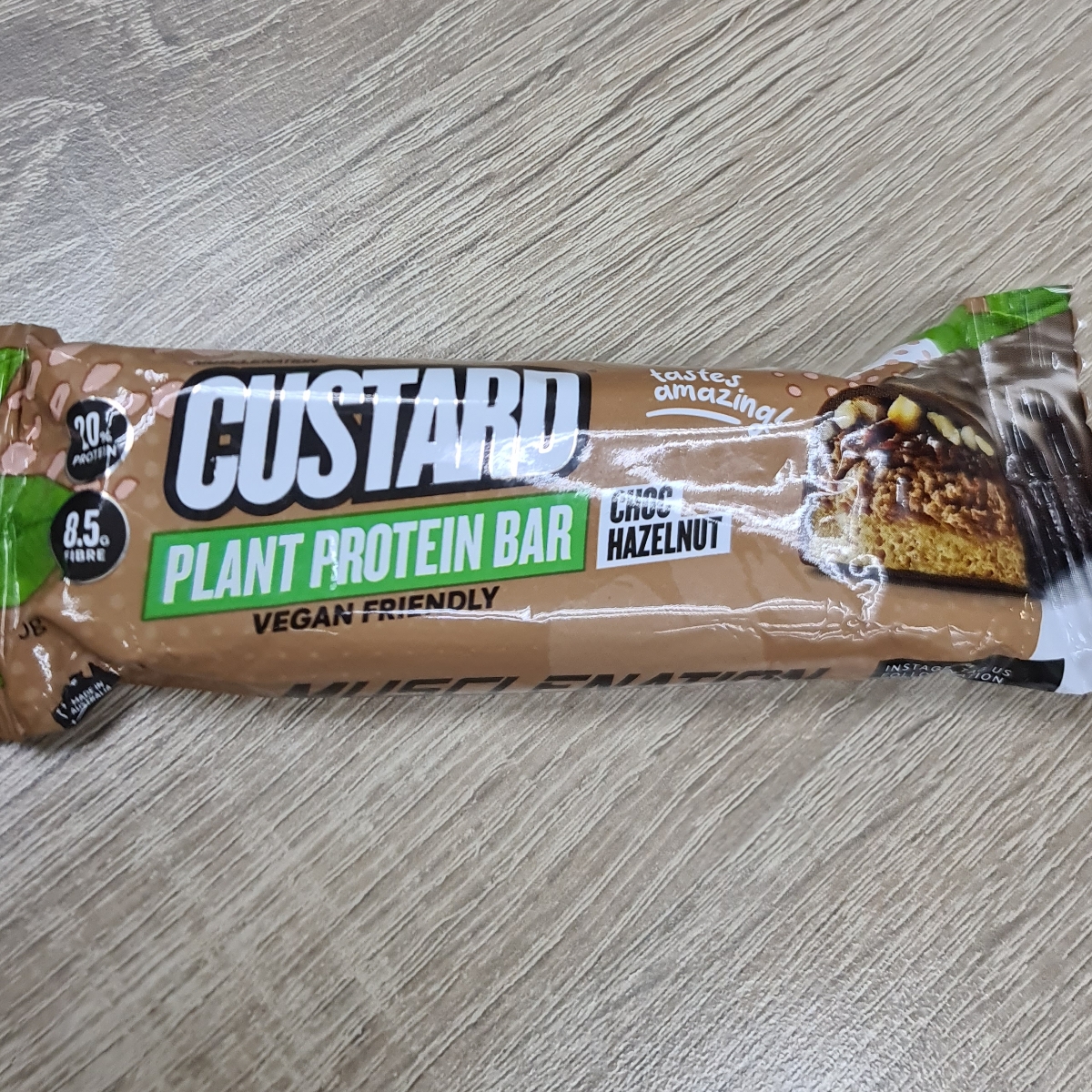 Choc Hazelnut Custard Plant Protein Bar from MuscleNation - Vegan ...