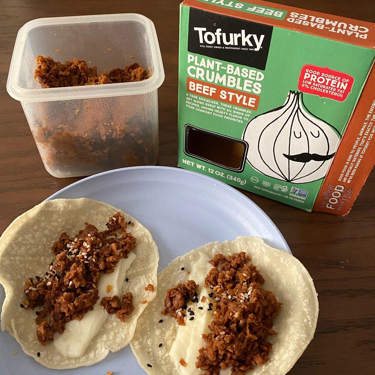Plant-Based Crumbles Beef Style from Tofurky - Vegan Product Reviews ...