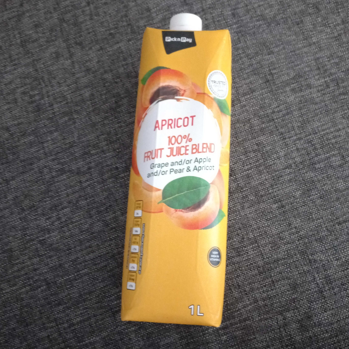 Apricot 100% fruit juice blend from Pick n Pay - Vegan Product Reviews ...