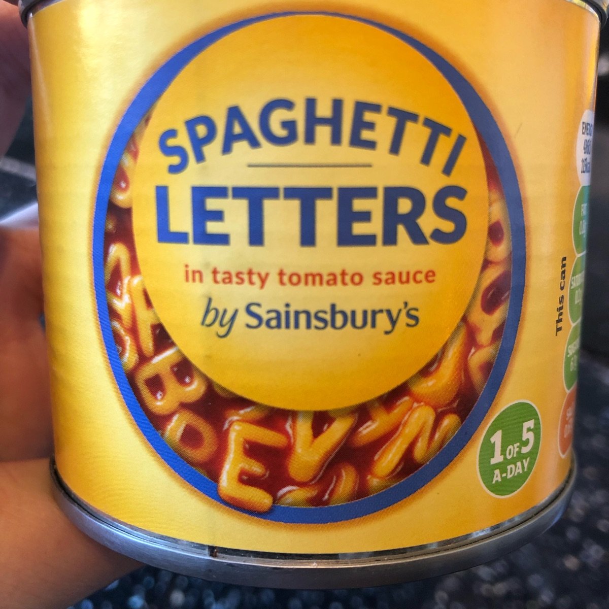Spaghetti Letters from Sainsbury's - Vegan Product Reviews & Ratings ...