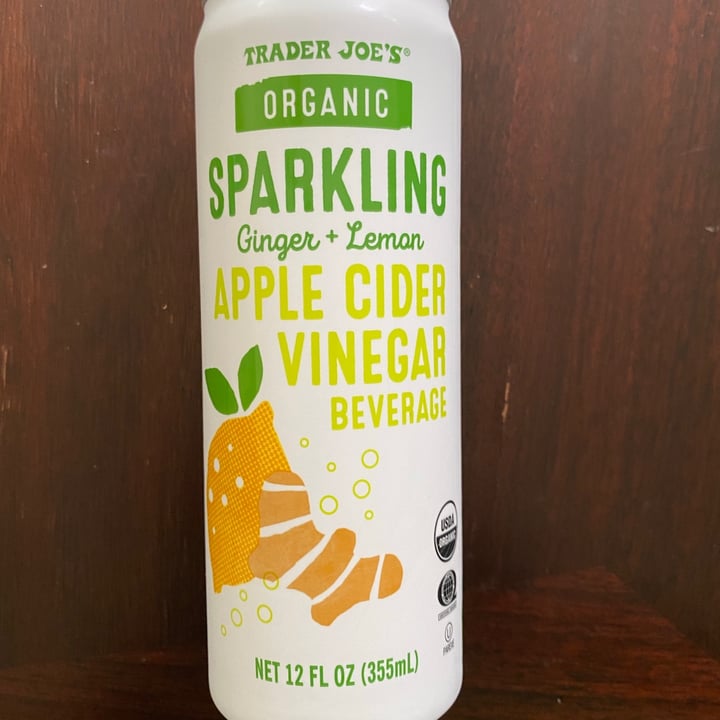 Trader Joe's Organic Sparkling Ginger + Lemon Apple Cider Vinegar Beverage Review | abillion