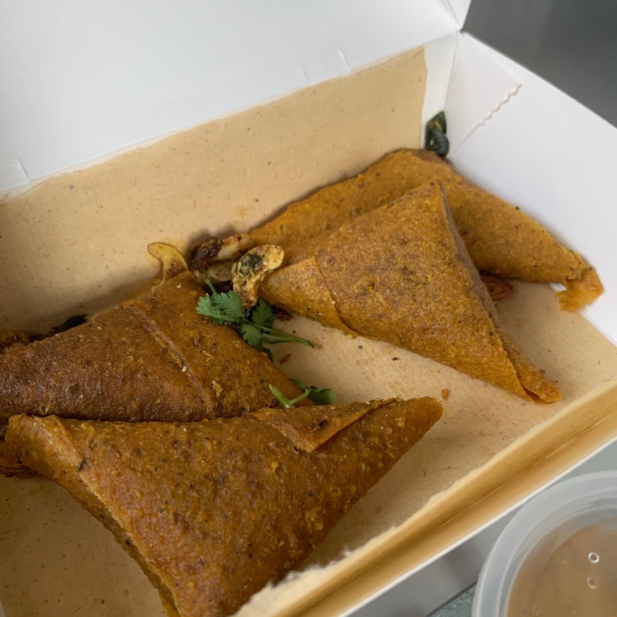 Raw samosa from Halo vege - Vegan Product Reviews & Ratings | abillion