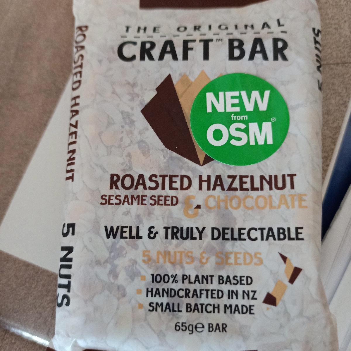 Roasted Hazelnut Craft Bar from OSM - Vegan Product Reviews & Ratings ...