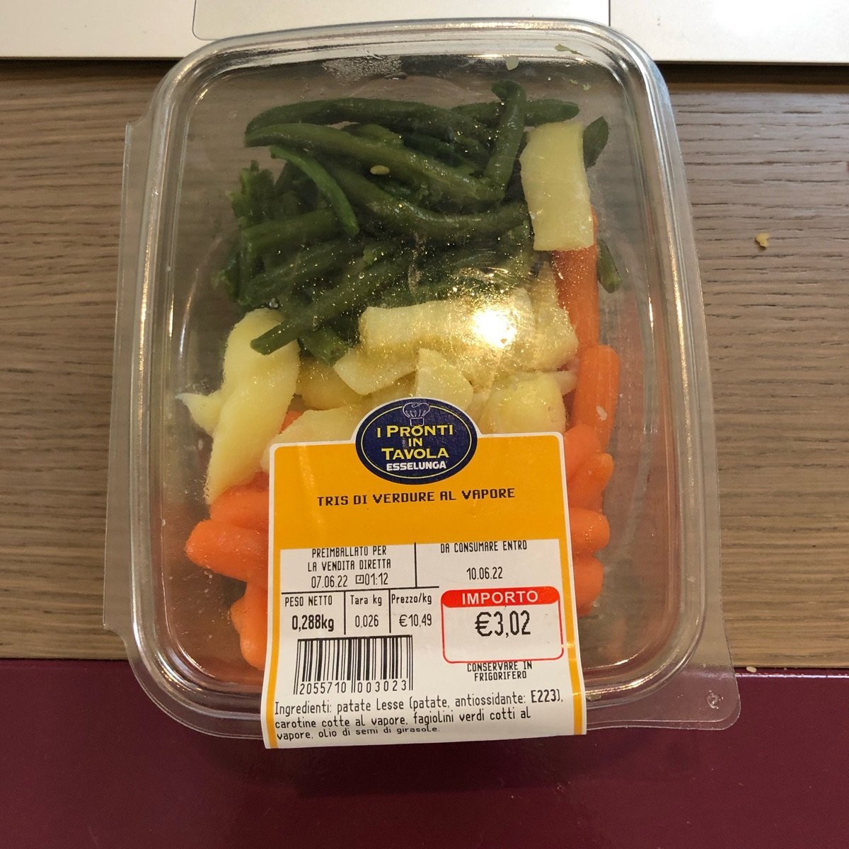 tris Di Verdure Al Vapore from I Pronti In Tavola Esselunga - Vegan ...