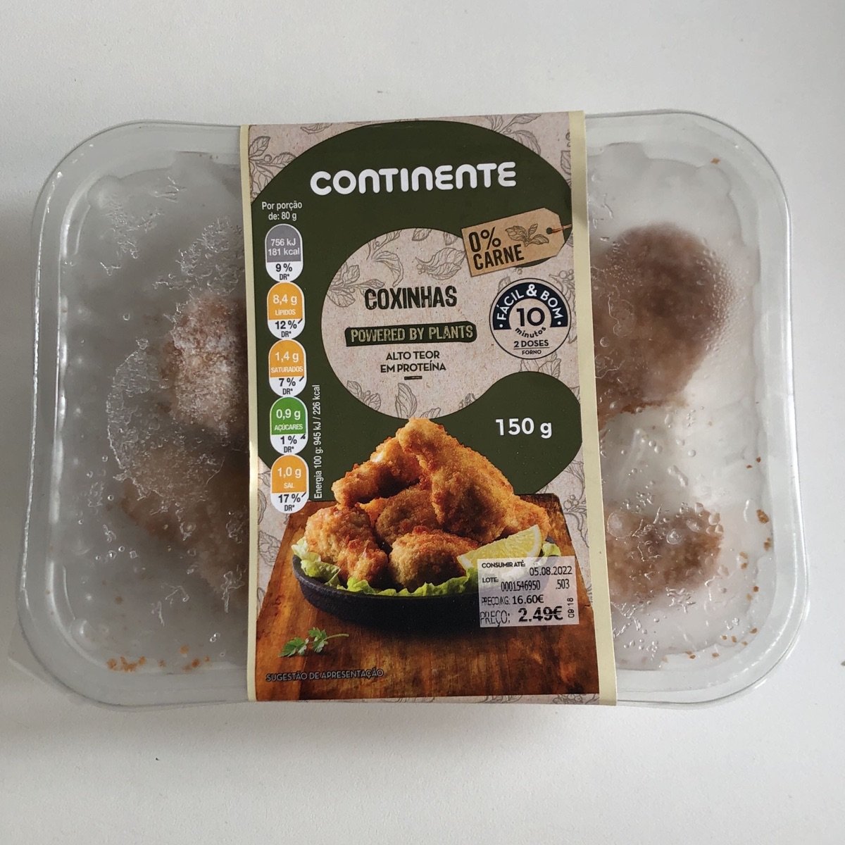 Coxinhas 0% carne from Continente - Vegan Product Reviews & Ratings ...