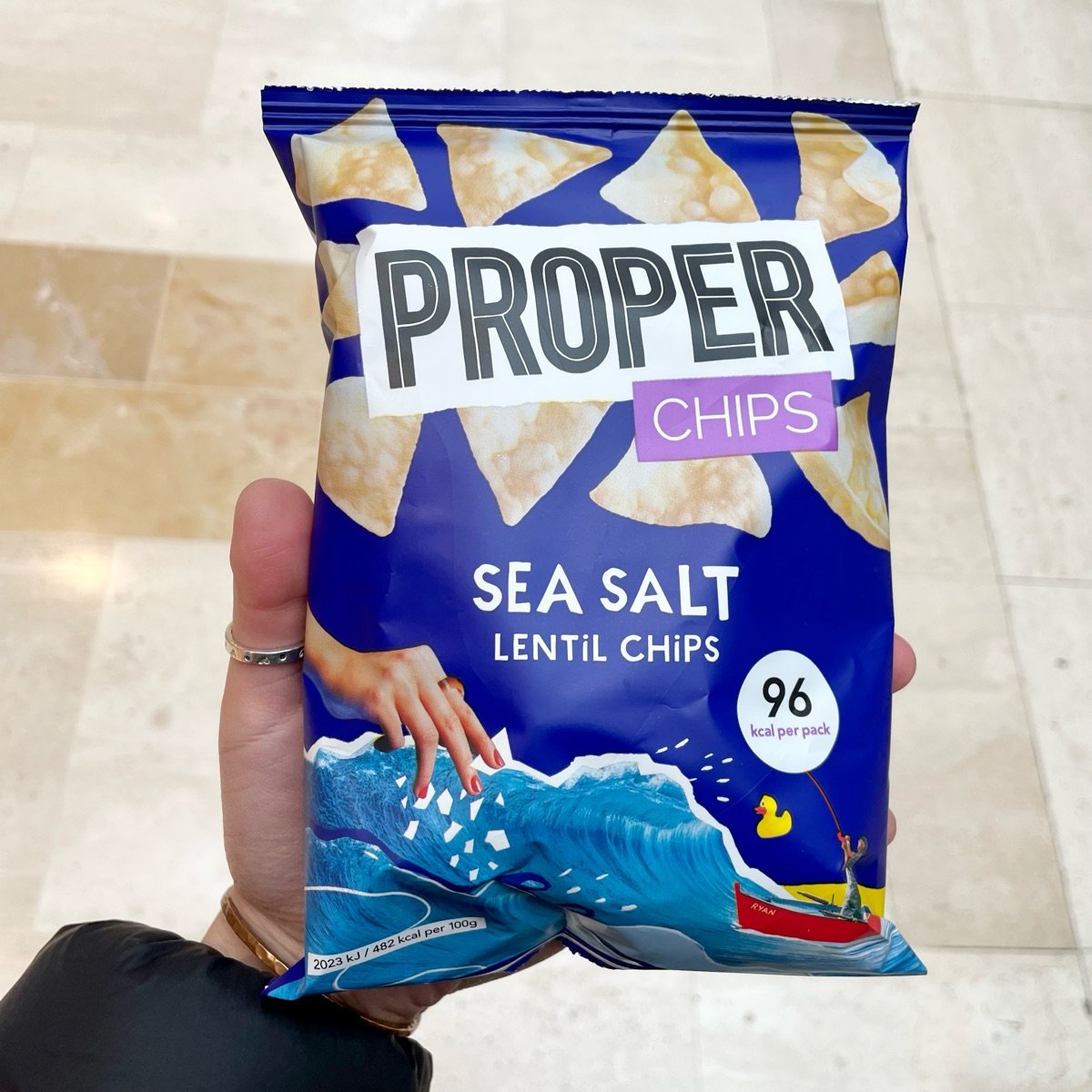 Proper Chips Sea salt lentil chips Reviews | abillion