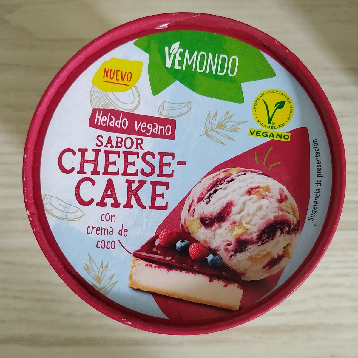 Helado vegano sabor cheese cake from Vemondo - Vegan Product Reviews ...