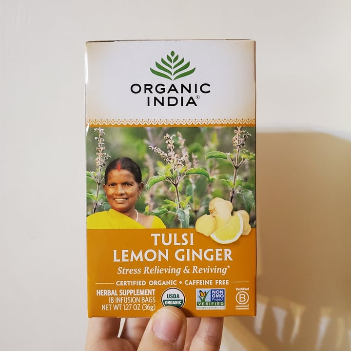 Organic India Tulsi lemon ginger Review | abillion