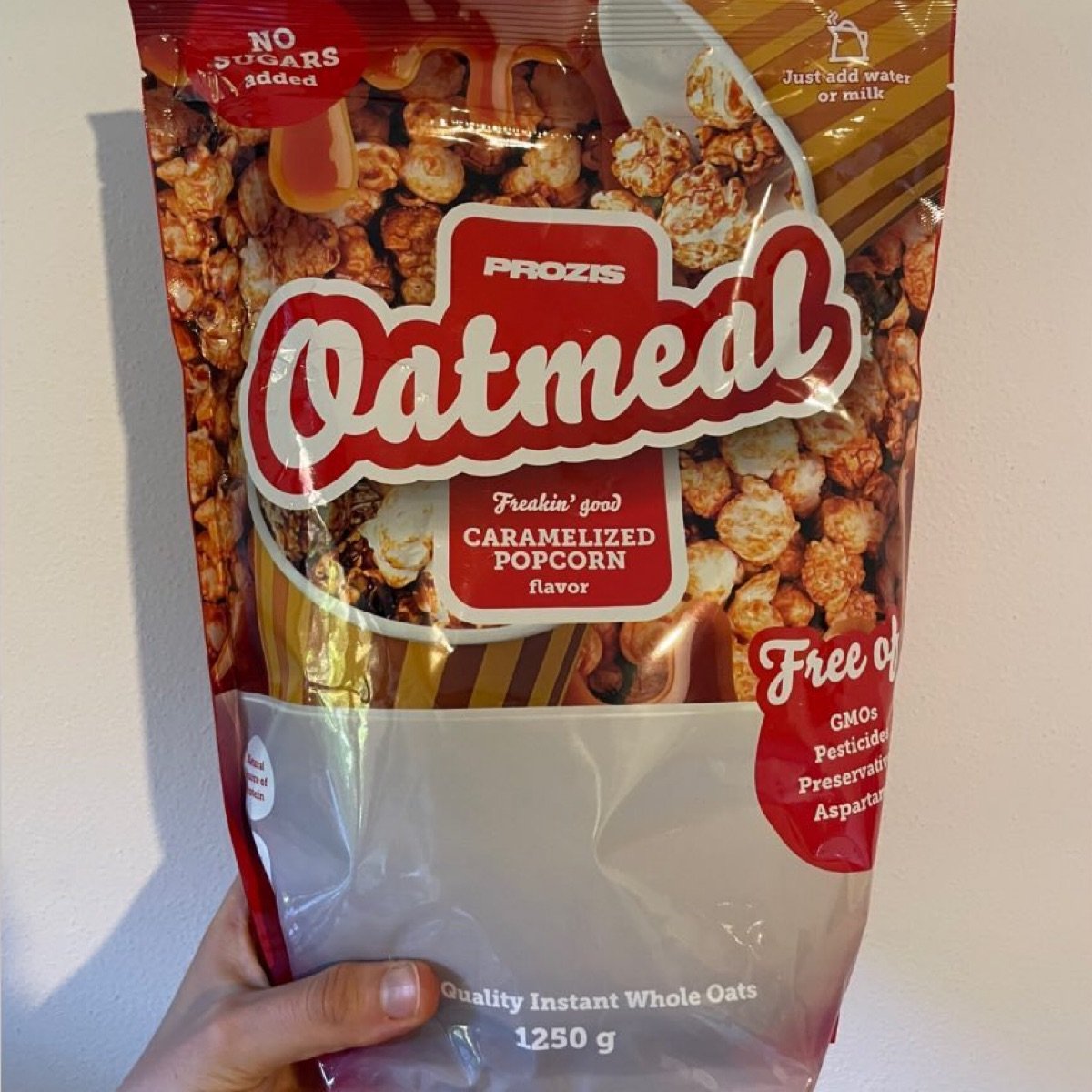 Reseñas de Oatmeal- caramelized popcorn por Prozis | abillion