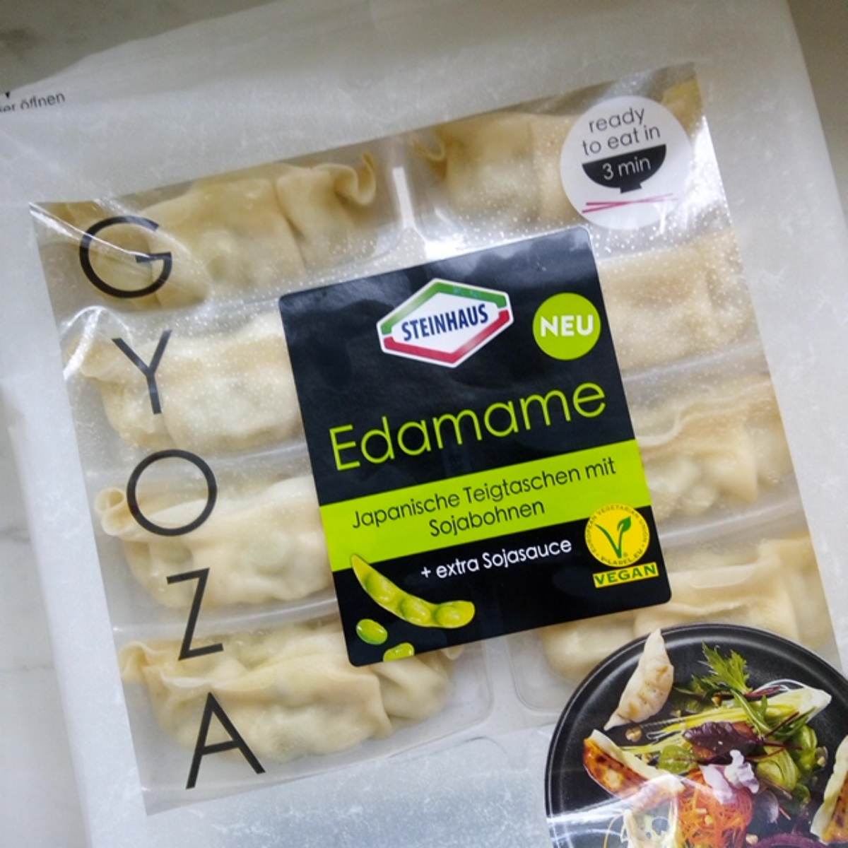 Gyoza Edamame from Steinhaus - Vegan Product Reviews & Ratings | abillion