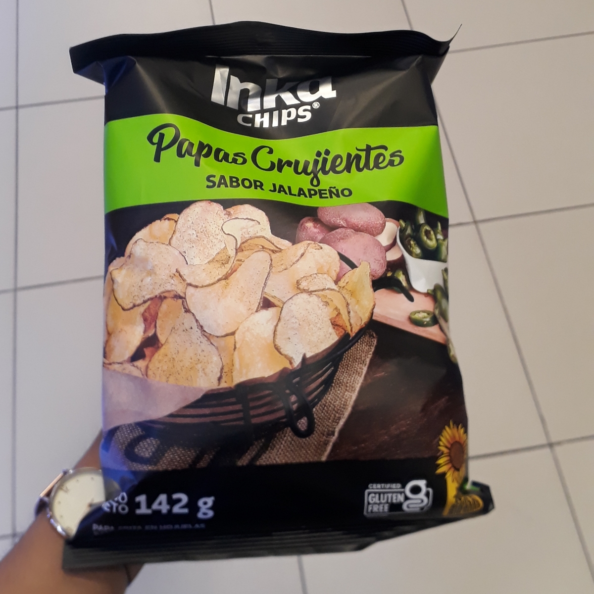 Papas crujientes sabor jalapeño from Inka Chips - Vegan Product Reviews ...