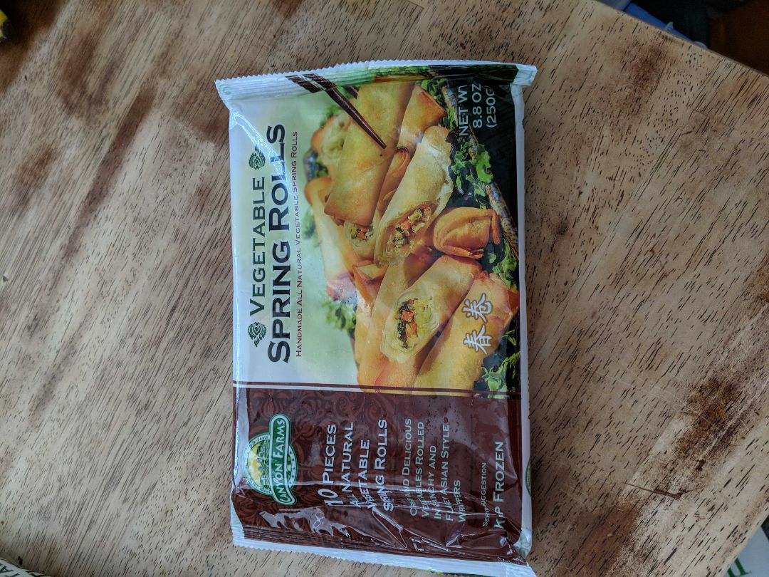 Vegetable spring rolls from Canyon farms - Vegan Product Reviews ...