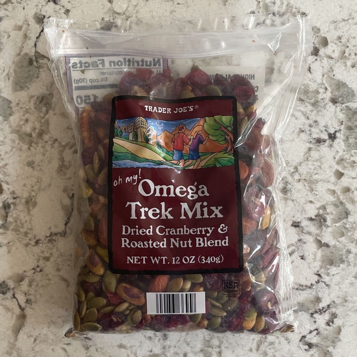 Omega Trek Mix - Dried Cranberry & Roasted Nut Blend from Trader Joe's ...