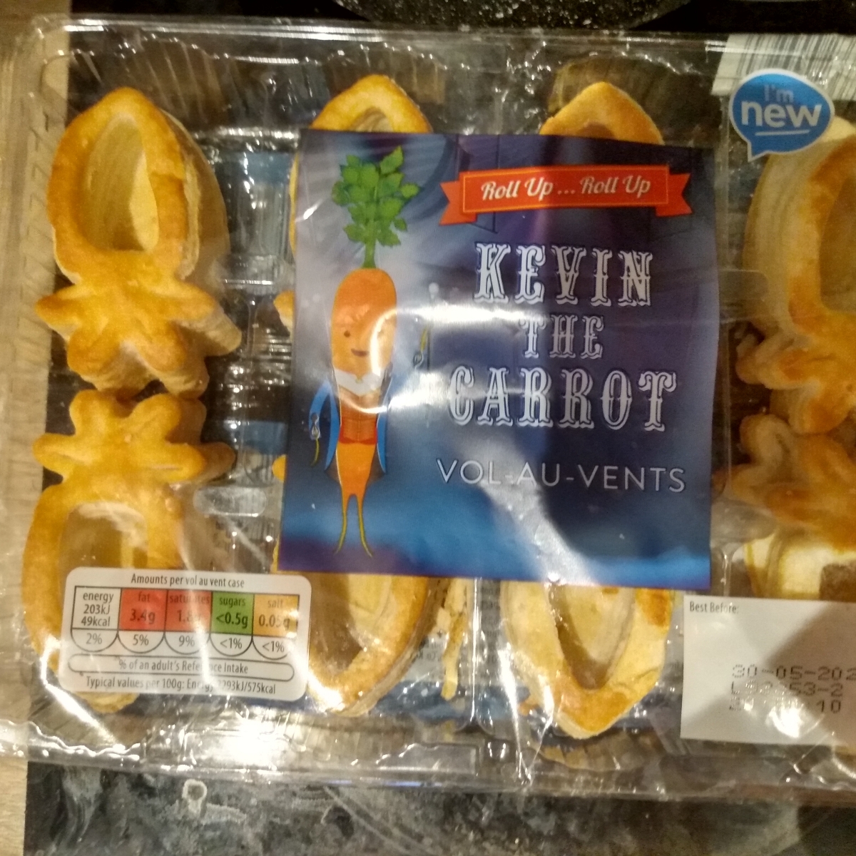 Kevin the carrot Vol au Vents from ALDI - Vegan Product Reviews ...