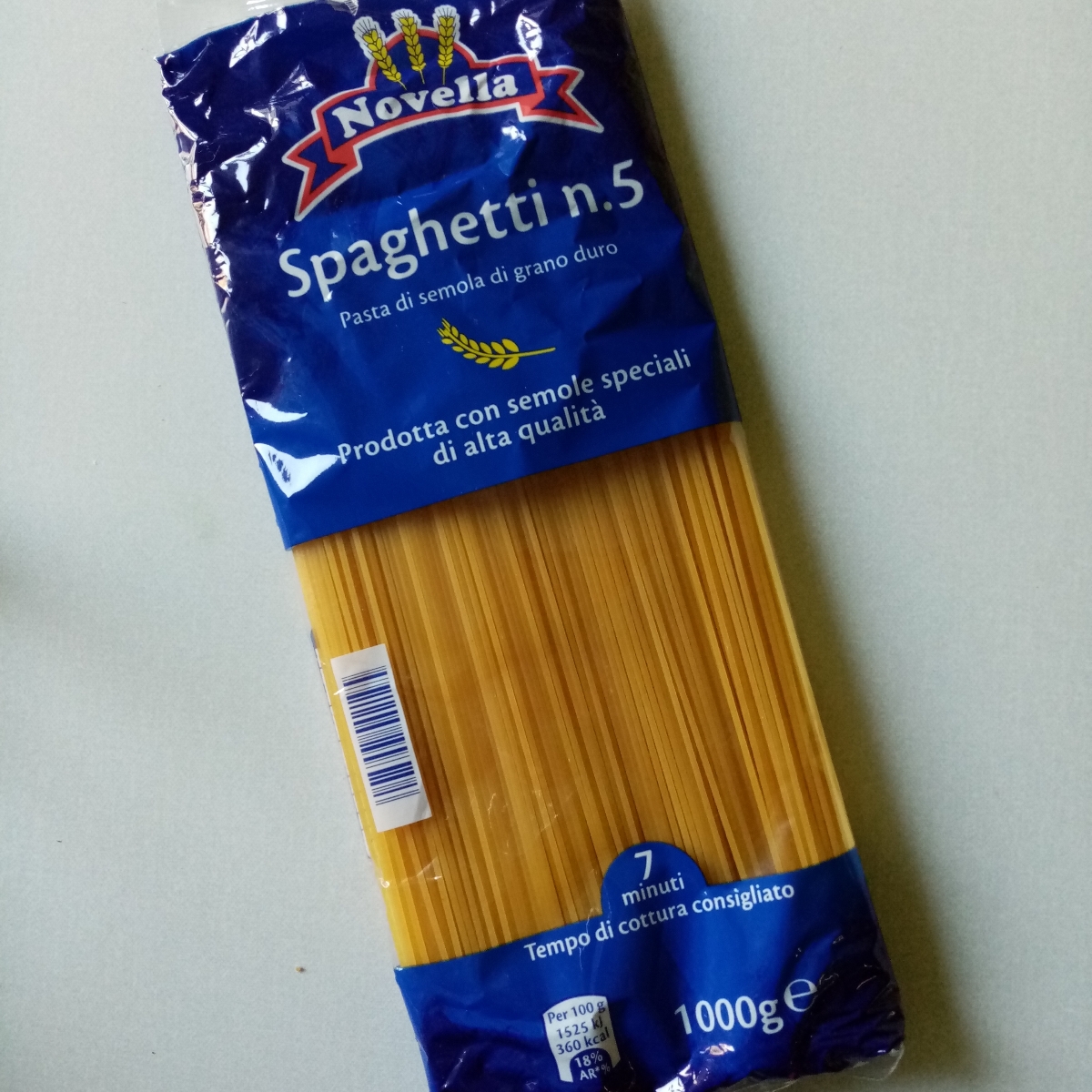 Spaghetti numero 5 di semola di grano duro Novella from Novella - Vegan ...