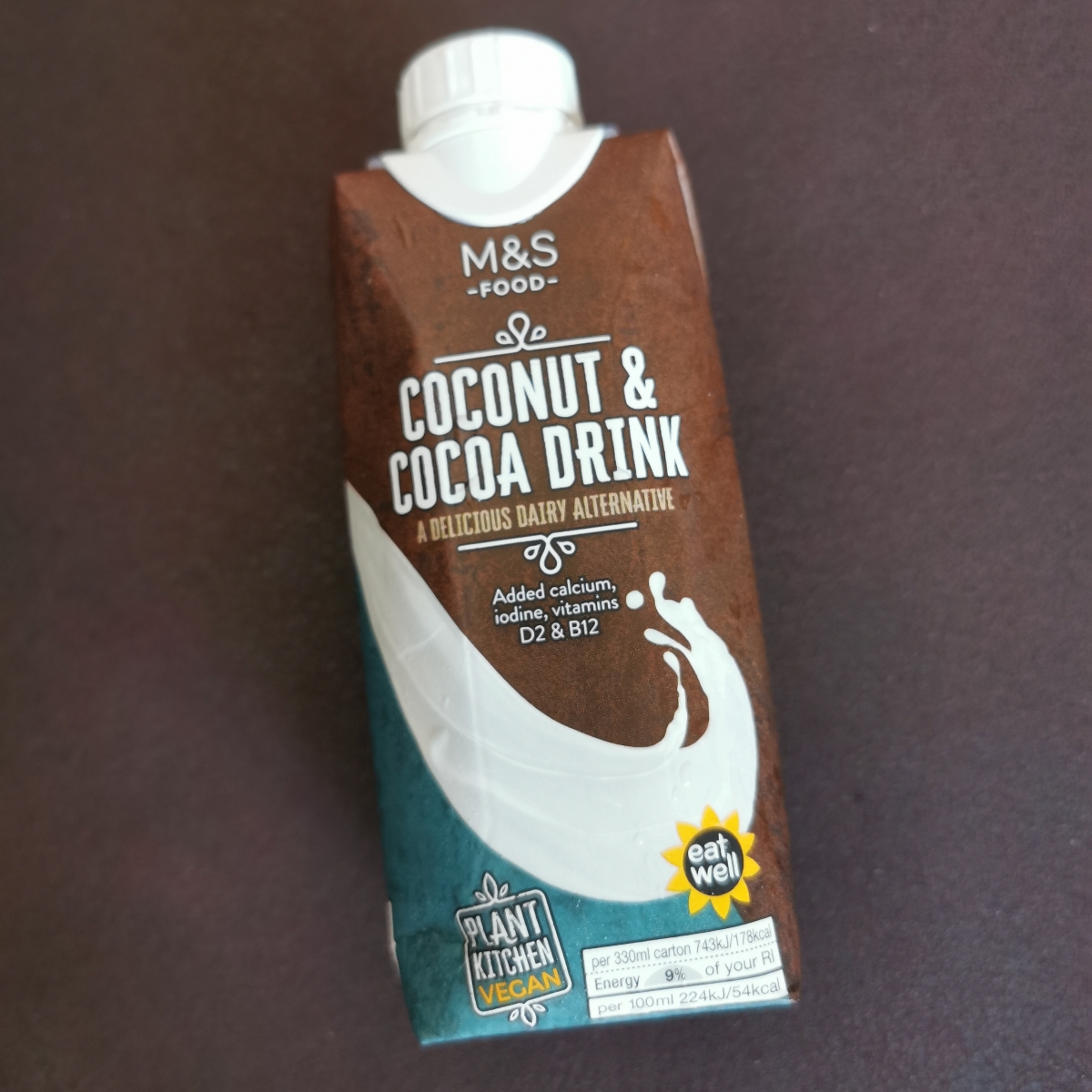Coconut & cocoa drink from Plant Kitchen (M&S) - Vegan Product Reviews ...