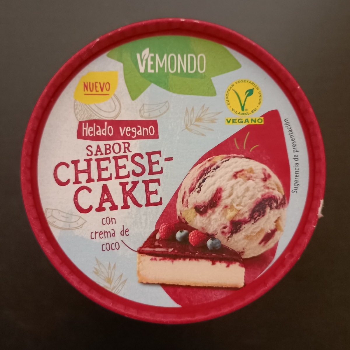 Helado Vegano sabor Cheese-Cake at Vemondo - Review by @-comida ...