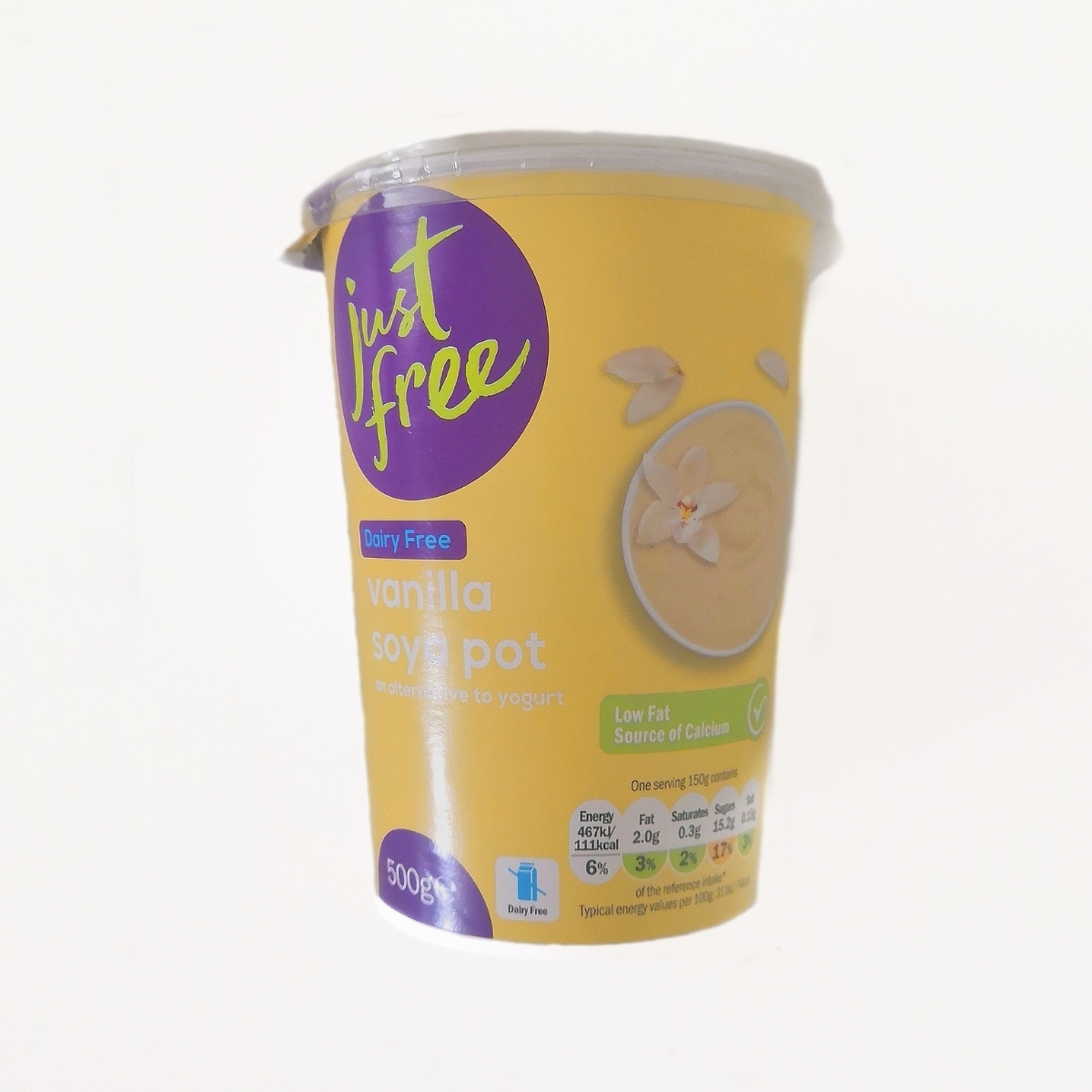 Vanilla soya pot from Just Free - Vegan Product Reviews & Ratings ...