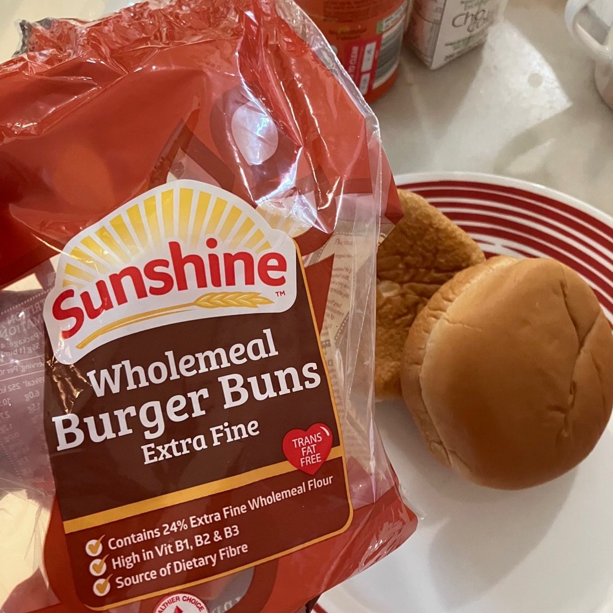 Extra Fine Wholemeal Burger Buns from Sunshine Bakeries - Vegan Product ...