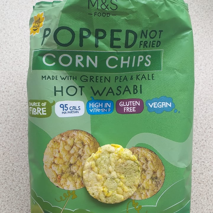 Marks & Spencer Food (M&S) Corn Chips Hot Wasabi Review | abillion