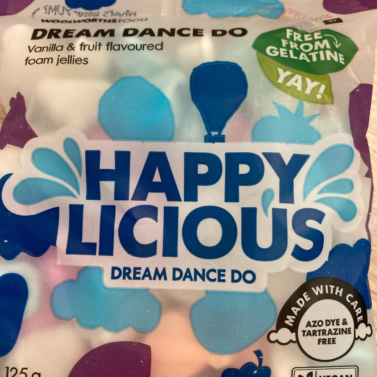 Happy Licious Vanilla & Fruit Flavoured Foam Jellies from Woolworths ...