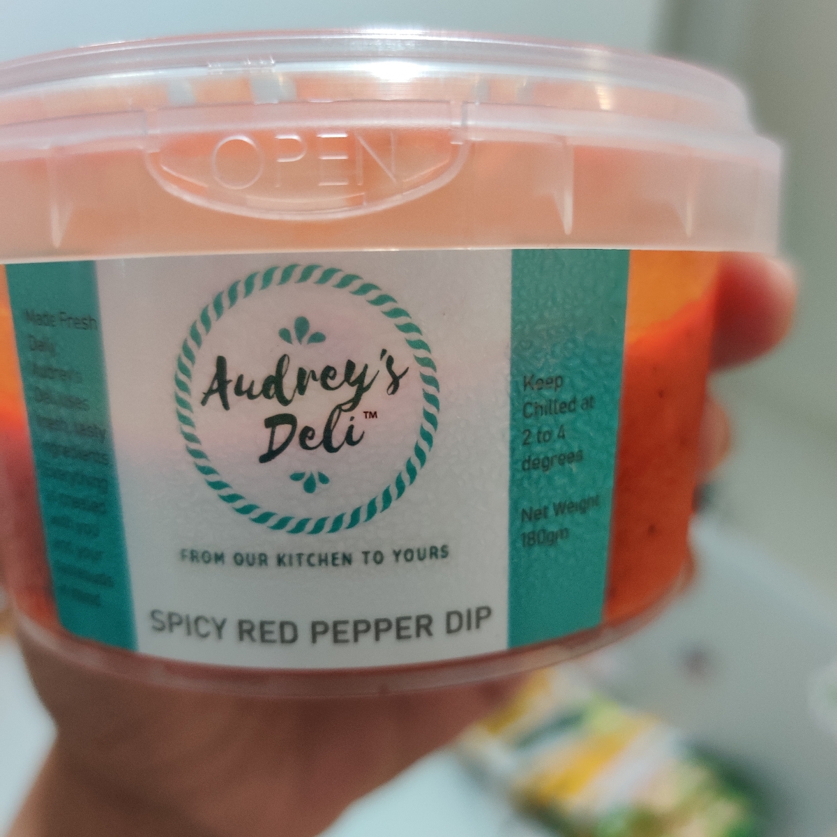 Spicy Red Pepper Dip With Basil from Audrey's Deli - Vegan Product ...