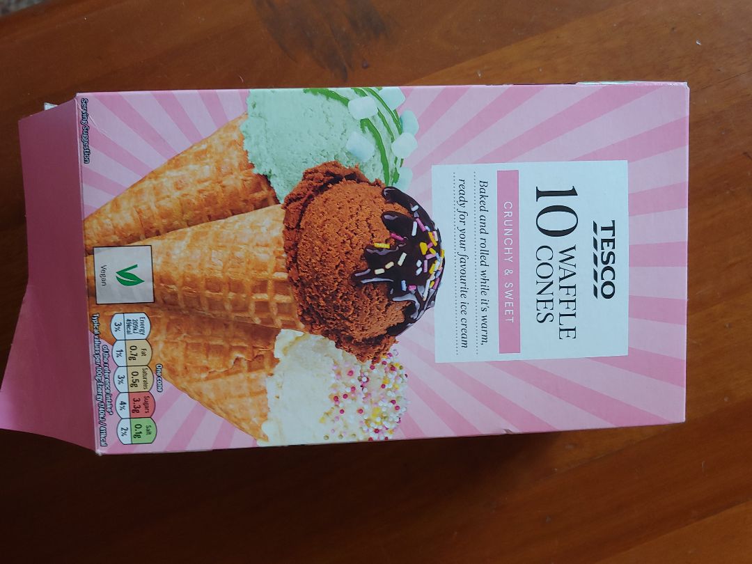 Waffle Cones from Tesco - Vegan Product Reviews & Ratings | abillion