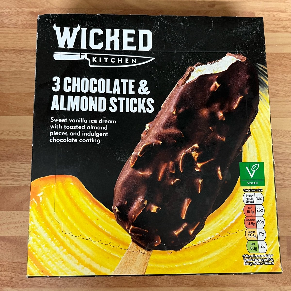 Chocolate & Almond Sticks from Wicked - Vegan Product Reviews & Ratings ...
