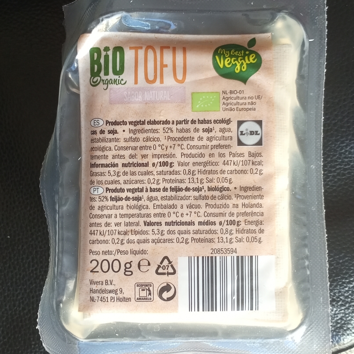Bio tofu natural from My Best Veggie - Vegan Product Reviews & Ratings ...